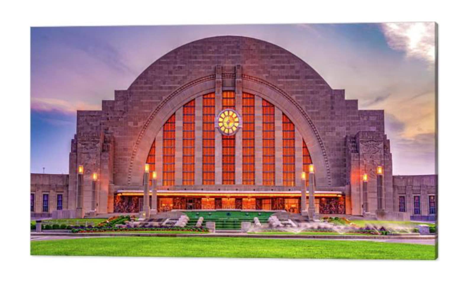 Cincinnati Ohio Union Terminal Station, Panoramic, Architectural ...