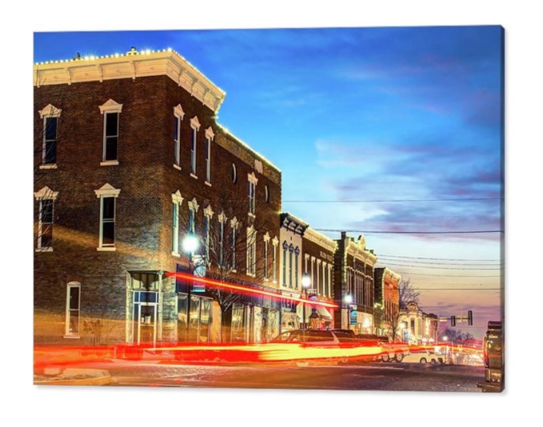 Rogers Arkansas Skyline Print: Downtown Cityscape Wall Art - Etsy