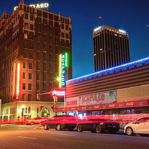 Amarillo Texas Skyline, Wall Art Print, Urban, Street Photography, Dusk ...