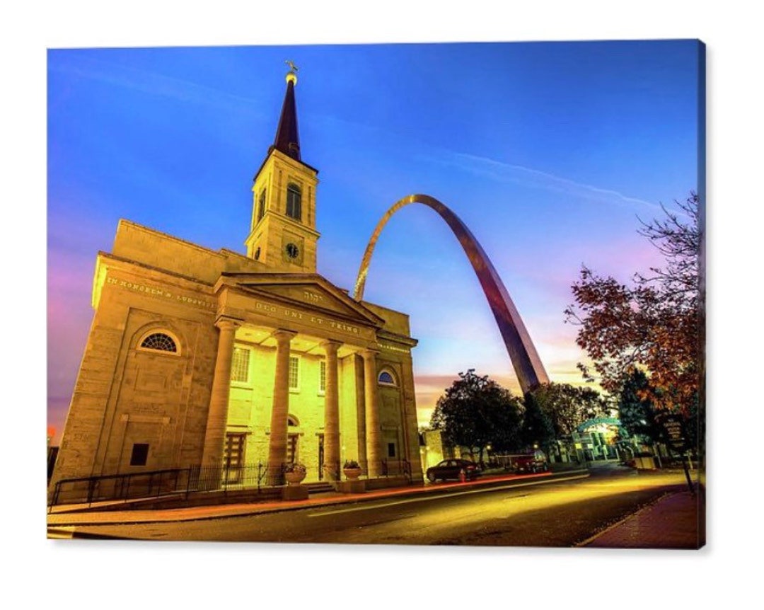 Downtown Saint Louis, Gateway Arch Print, Old Cathedral, Basilica St ...