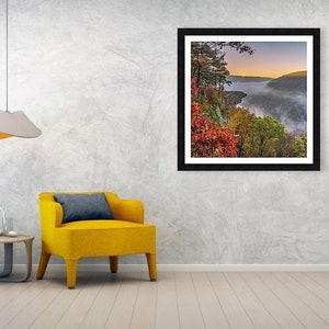 Hawksbill Crag Sunrise Whitaker Point Autumn Fall Foliage - Etsy