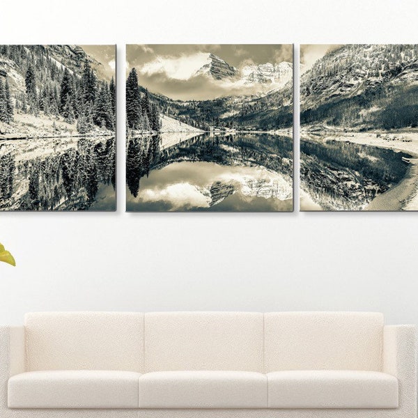Triptych Aspen Tree - Etsy