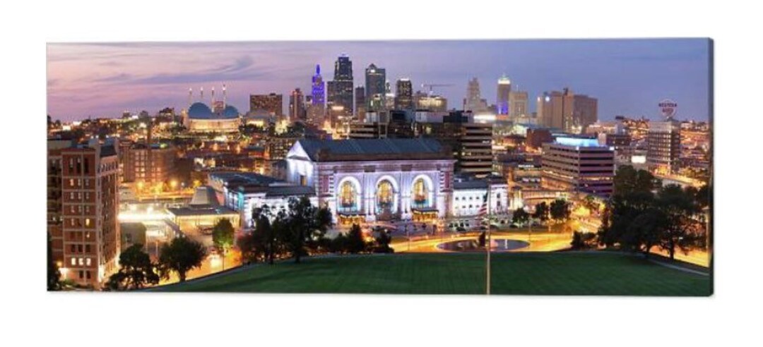 Kansas City Skyline, Panoramic Artwork, Cityscape Panorama, Downtown KC ...