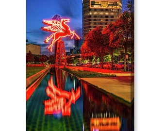 Dallas Skyline Neon Sign - Etsy