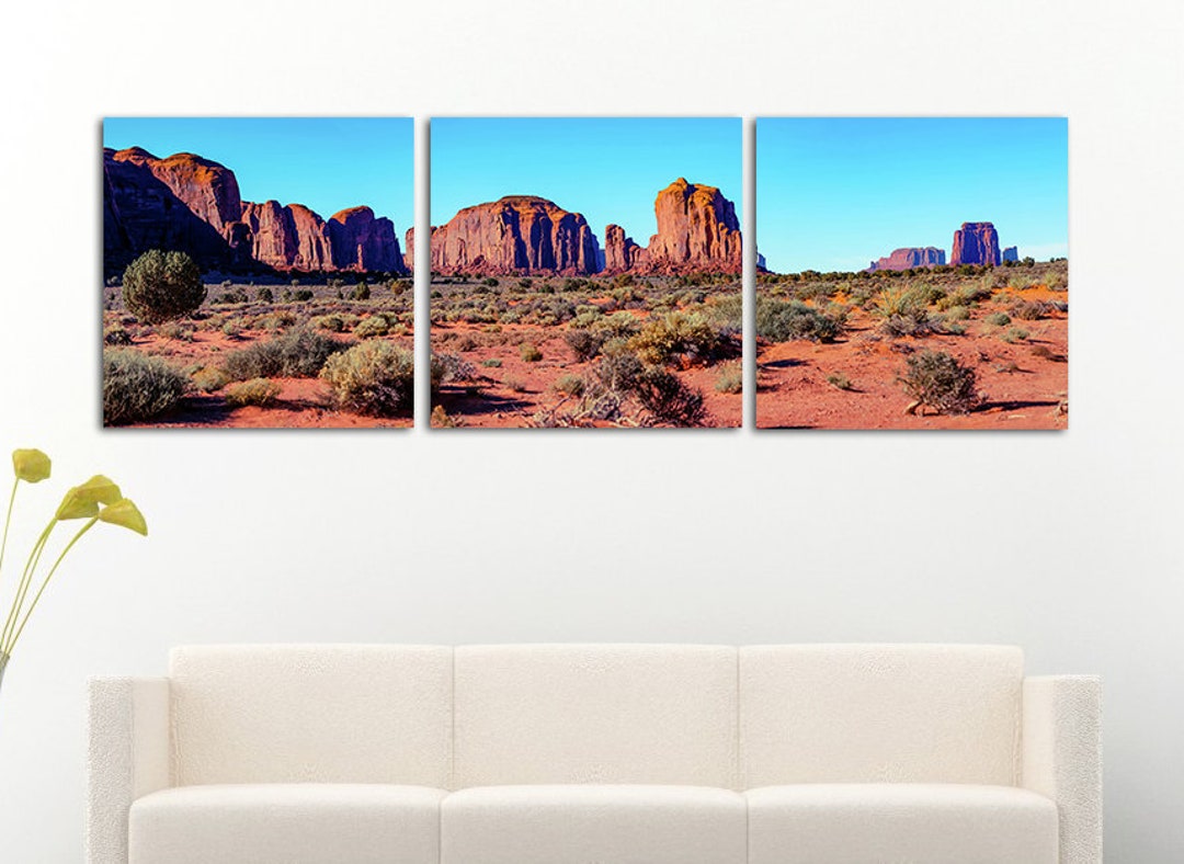 Arizona Landscape Wall Art Print - Monument Valley Monolith Panorama ...