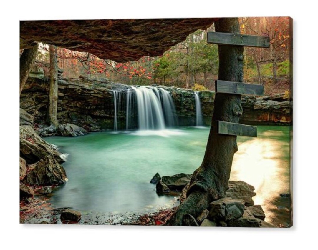 Falling Water Falls, Arkansas Landscape, Nature Photography, Autumn ...