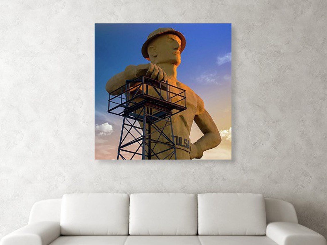 Tulsa Golden Driller Titanic Oil Man Tulsa Oklahoma Tulsa | Etsy