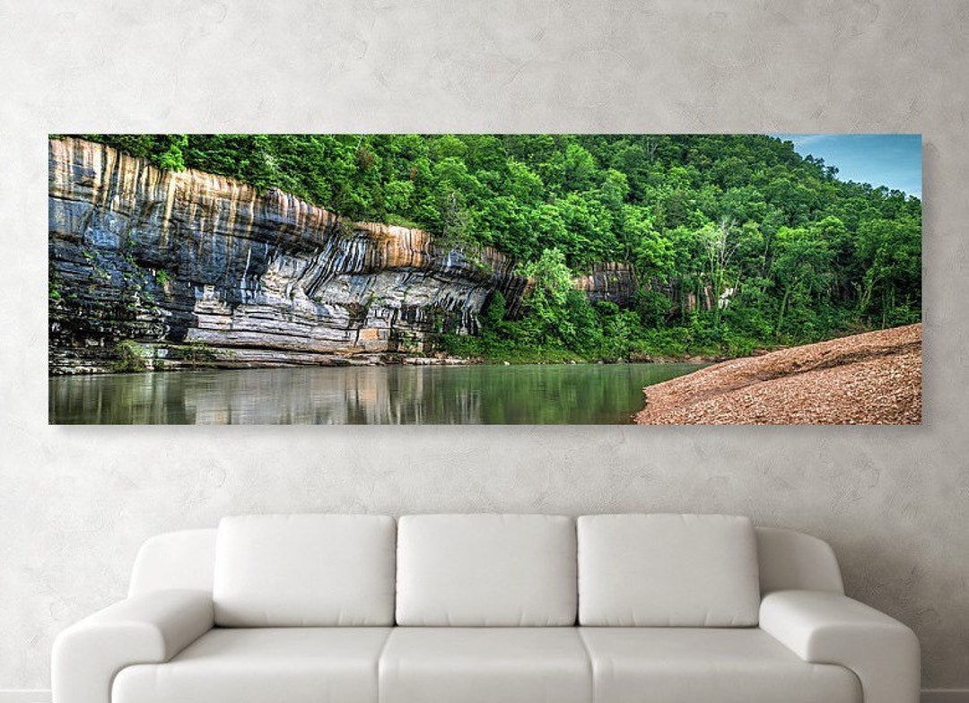 Buffalo Point Painted Bluff, Arkansas Buffalo River, Panoramic Print ...