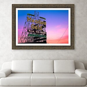 Tulsa Meadow Gold Neon, Route 66 Neon, Neon Sign Print, Tulsa Oklahoma ...