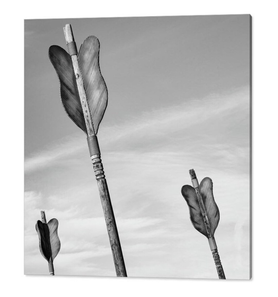 Fort Smith Arkansas, Black and White, Wooden Arrows, Arrow Sculptures ...