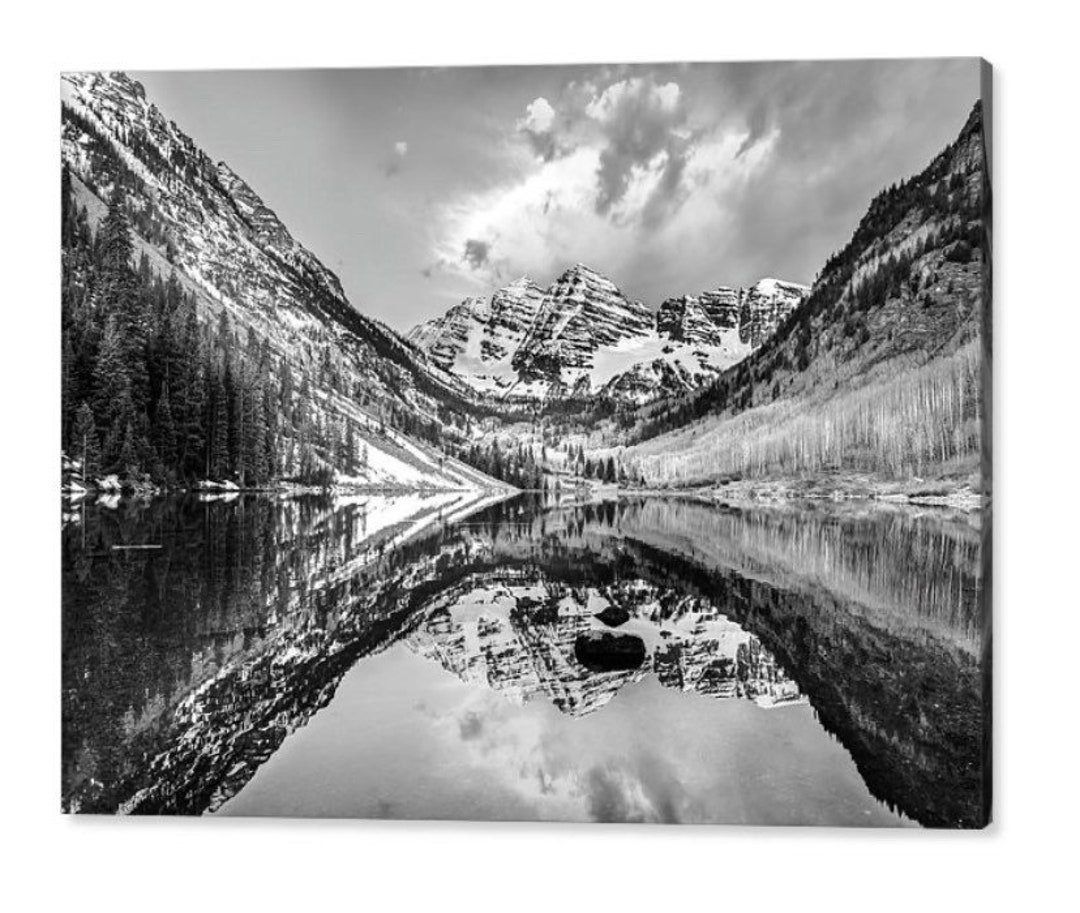 Maroon Bells, Mountain Landscape, Aspen Colorado, Nature Prints ...