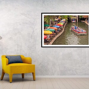San Antonio Print, Riverwalk Wall Art, San Antonio River Walk, Casa Rio ...