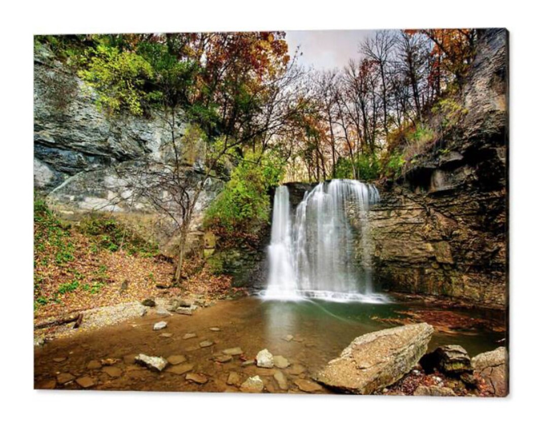 Hayden Run Falls Autumn Landscape Art Print: Dublin, Ohio - Etsy