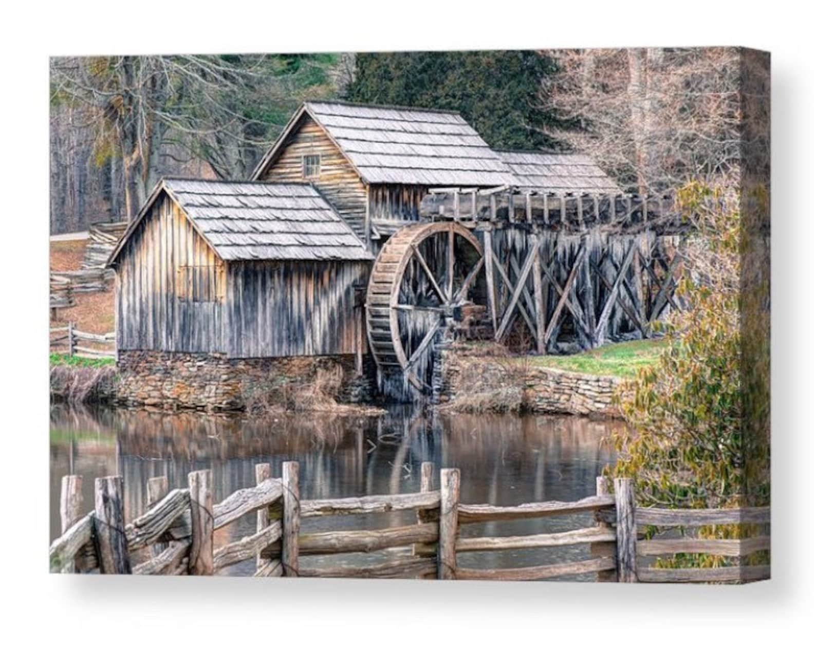 Mabry Mill Print Old Mill Print Mill Photo Landscape - Etsy