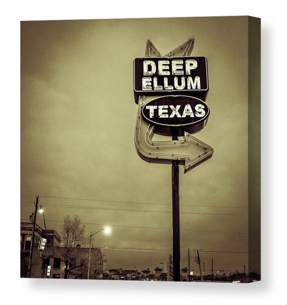 best shops Deep Ellum Texas Print, Dallas Neon Sign Art, Dallas Deep ...