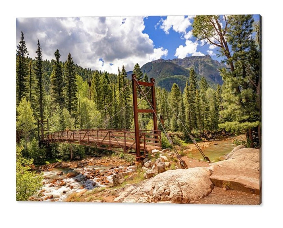 Needleton Bridge Print: Durango Train, San Juan Mountains Landscape - Etsy