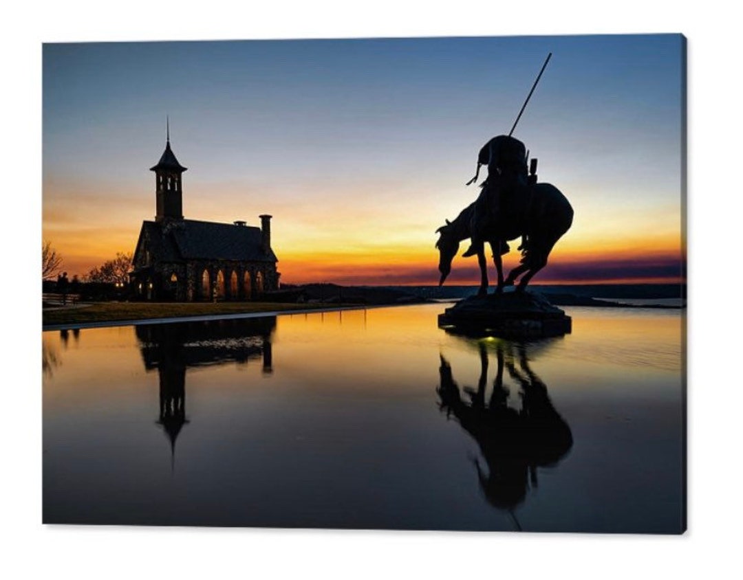 End of the Trail Print, Native American Silhouette, Horse Reflection ...
