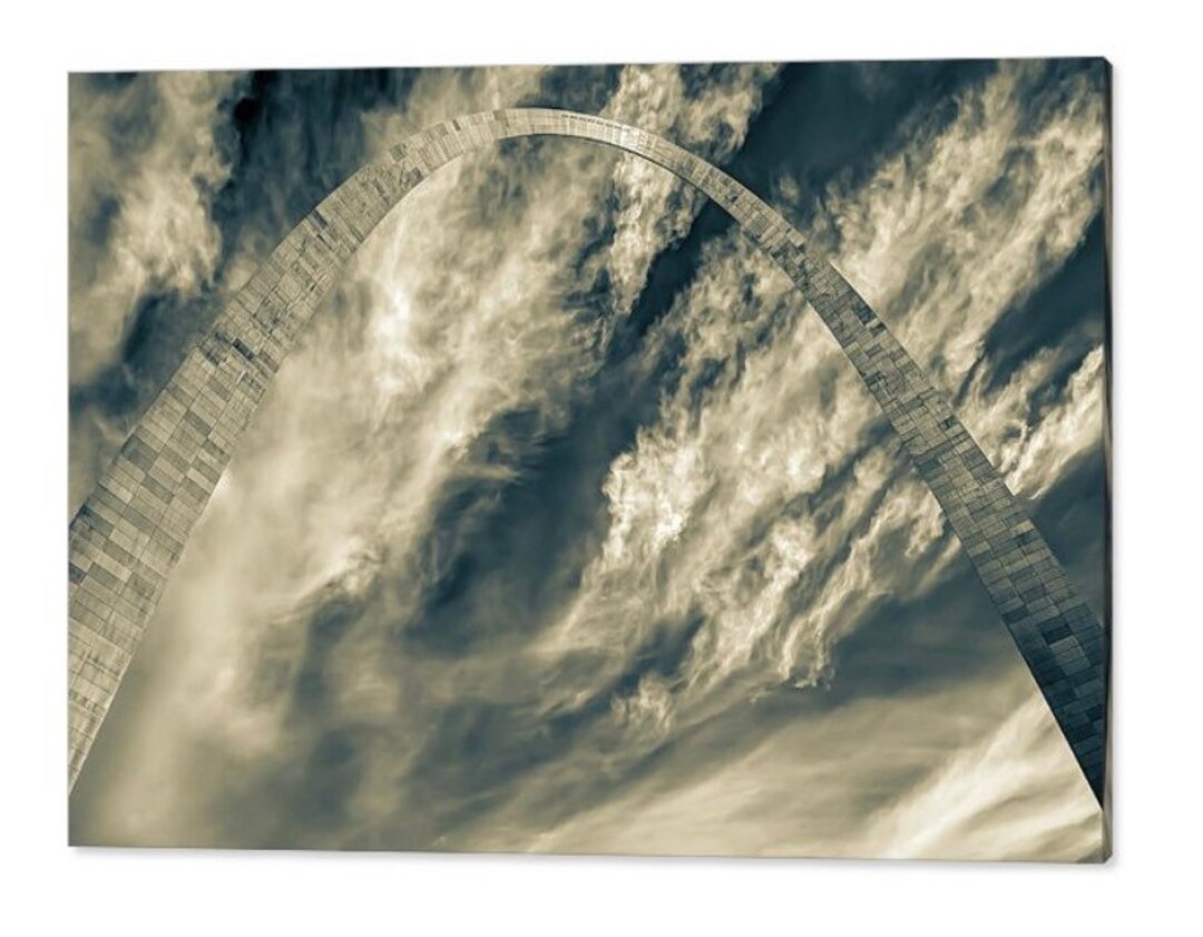 Saint Louis Arch Print, Gateway Arch, St Louis Skyline, Architectural ...