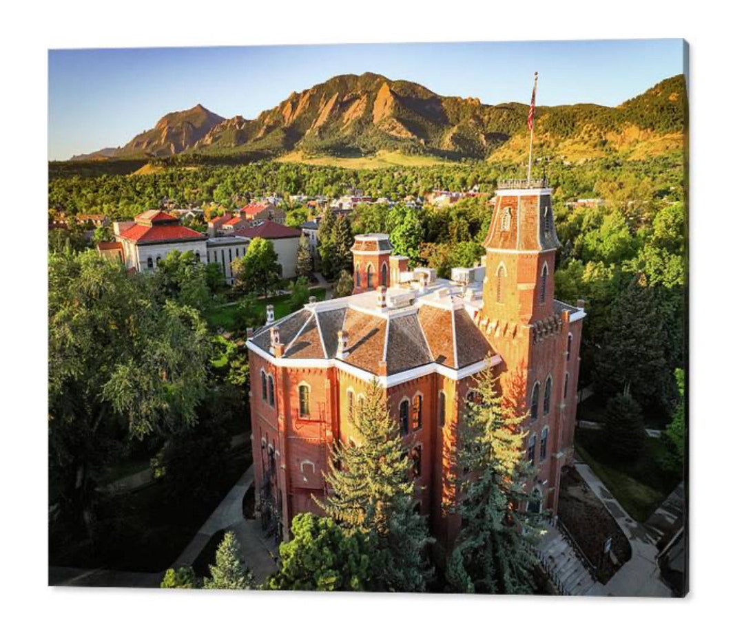 Boulder Colorado Print: Flatiron Mountains & Old Main - Etsy