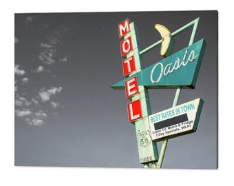 Oasis Motel - Tulsa, OK - 11x17" Color Print - Etsy