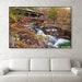 Ponca Covered Bridge Autumn Waterfall Ozark Mountains Ponca - Etsy