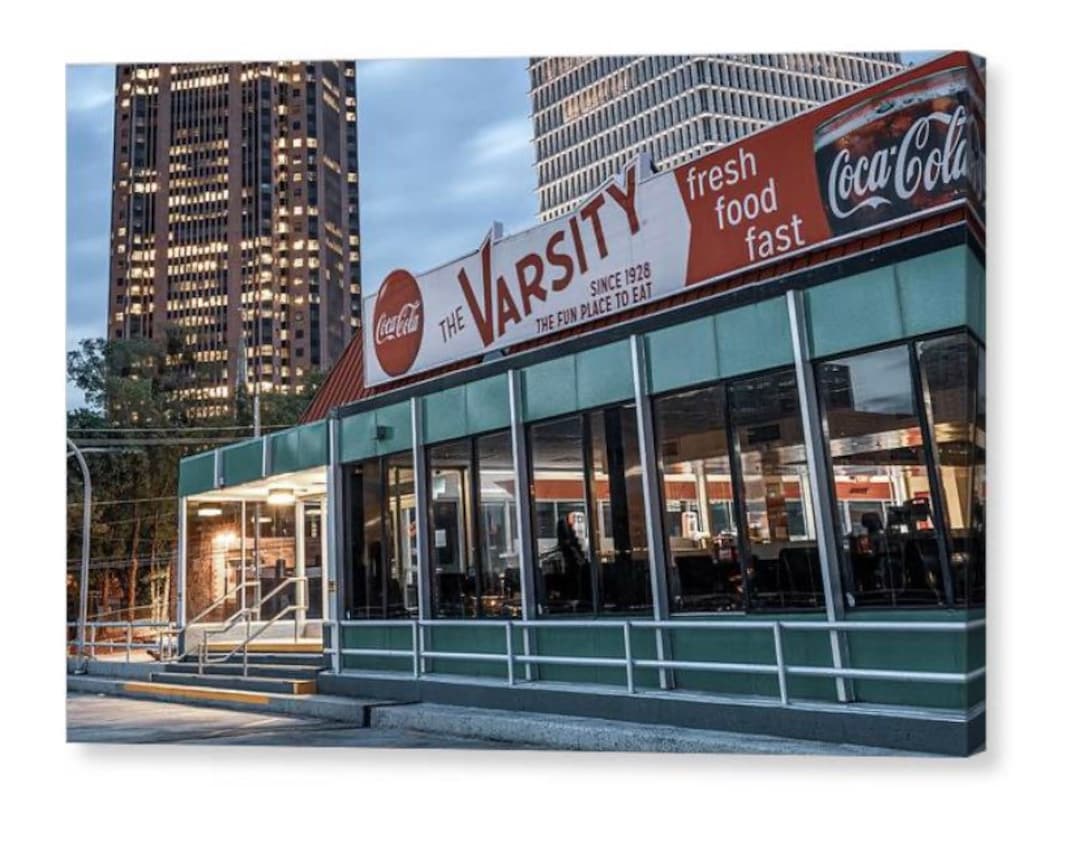 Atlanta Varsity Restaurant Print: Georgia Landmark Architectural Art - Etsy