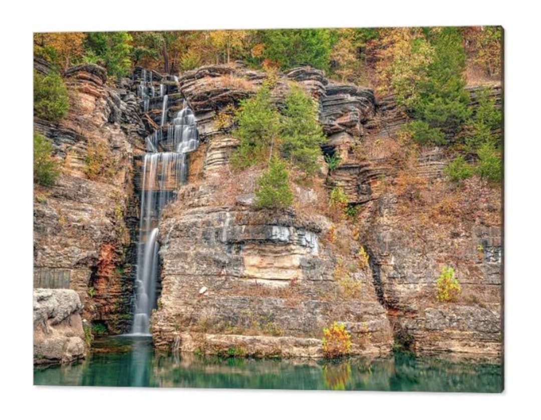 Ozark Waterfall Print: Missouri Autumn Landscape Art - Etsy