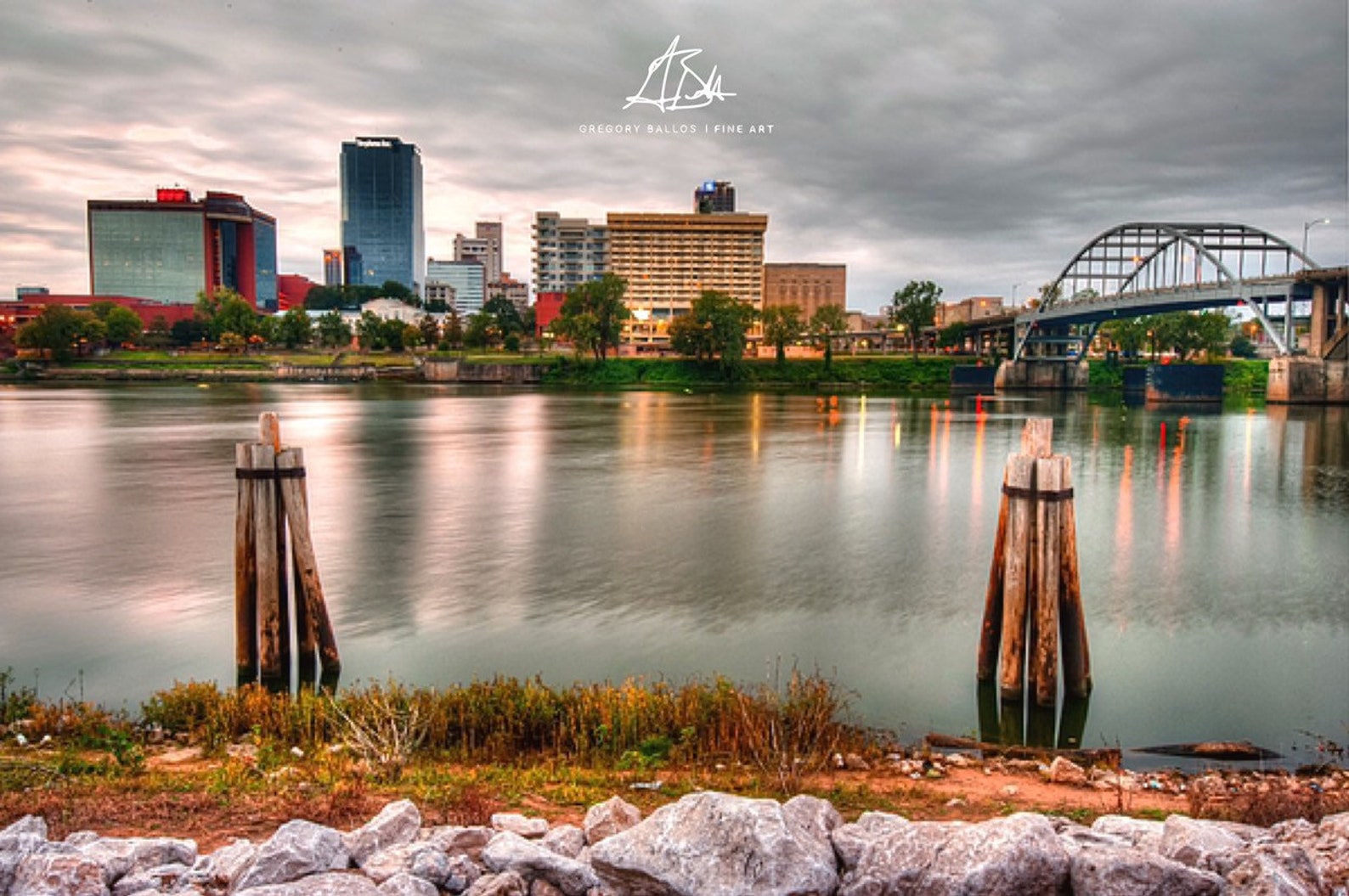 Little Rock Skyline Arkansas Wall Art Little Rock Prints - Etsy