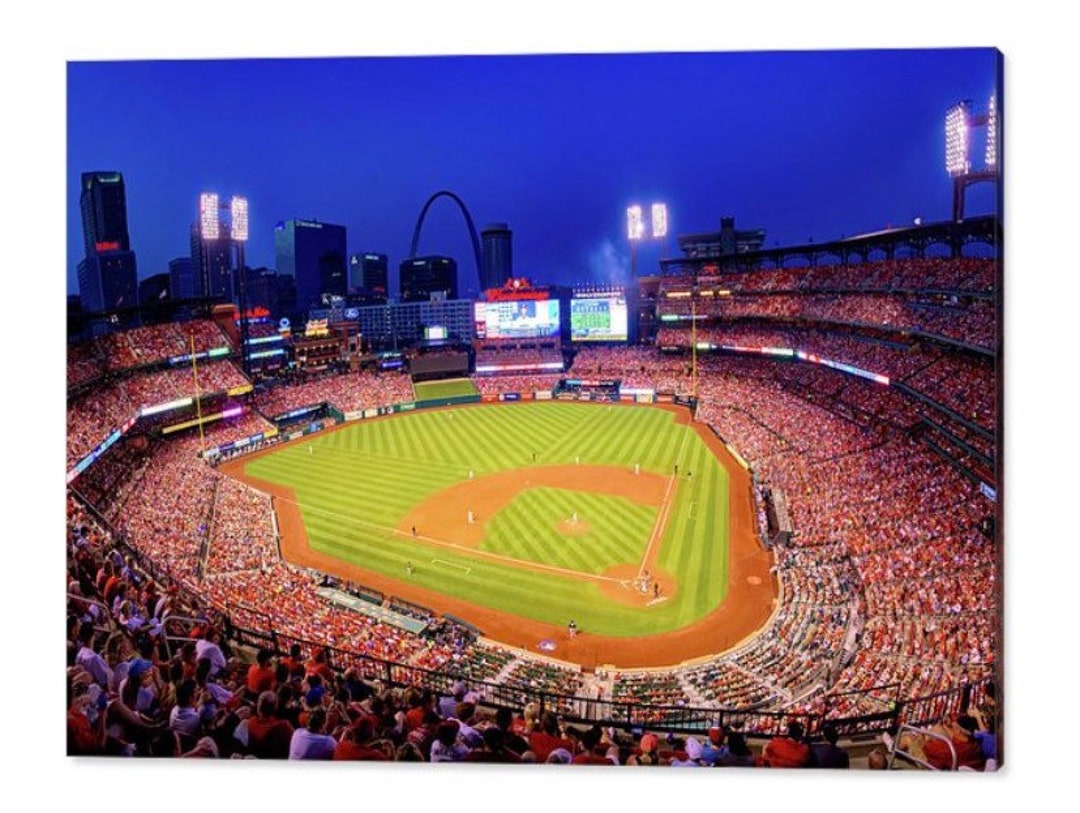 Busch Stadium Print: St Louis Cardinals, Baseball Stadium Wall Art - Etsy