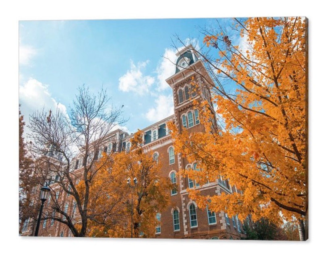 Arkansas Old Main Autumn Photography: Fayetteville Wall Art Print - Etsy
