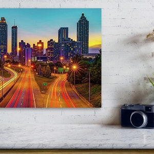 Atlanta Skyline, Georgia Wall Art, Jackson Street Bridge, John Lewis ...
