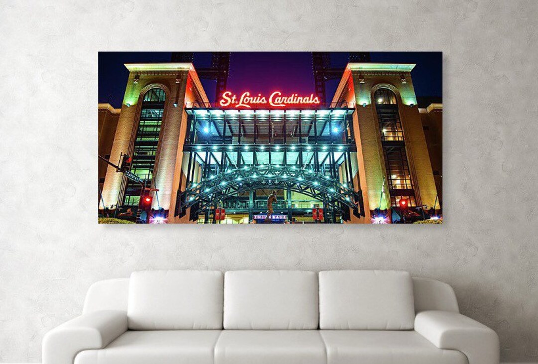Busch Stadium, St Louis Baseball Panorama, Sports Room Decor, Stan ...