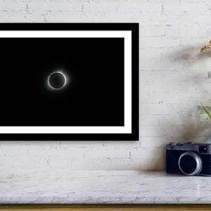 Total Eclipse Print, Solar Eclipse Wall Art, Astrophotography, Moment ...