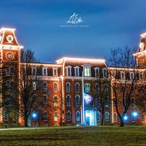 Old Main University of Arkansas Arkansas Razorbacks - Etsy