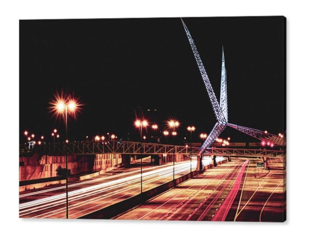 Skydance Pedestrian Bridge, Oklahoma City, Scissortail Bridge ...