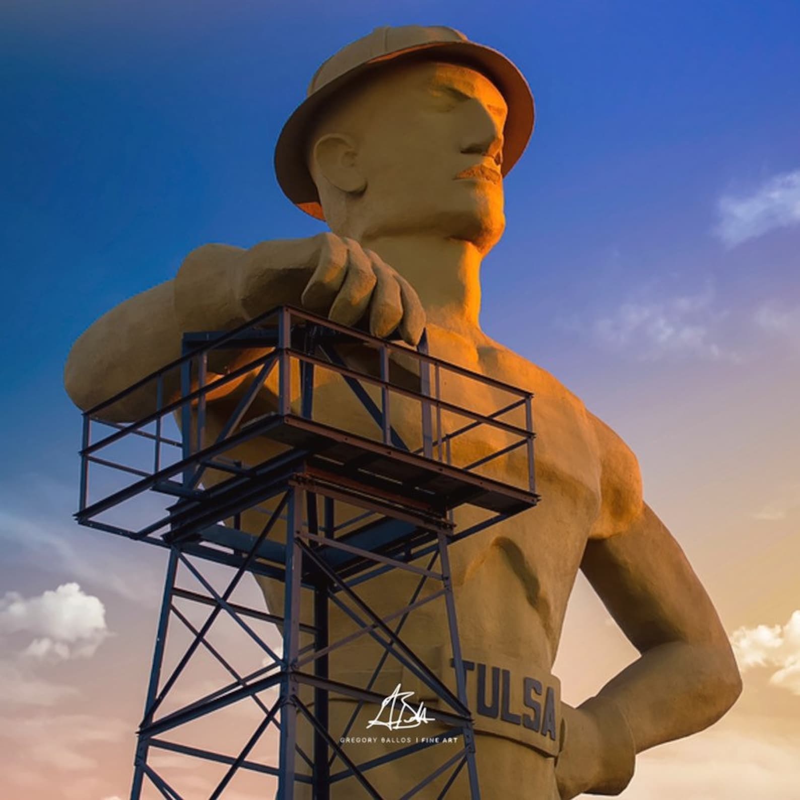Tulsa Golden Driller Titanic Oil Man Tulsa Oklahoma Tulsa - Etsy