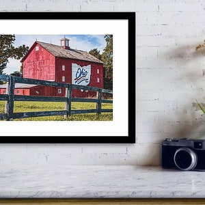 Ohio Bicentennial Barn, Delaware County Art Print, Columbus Ohio, Rural ...