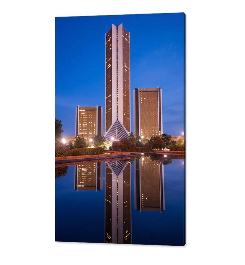 Tulsa Cityplex Towers Oklahoma Skyline Architectural Wall | Etsy