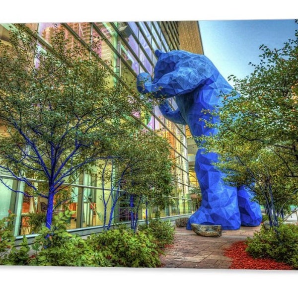 Denver Blue Bear Art - Etsy