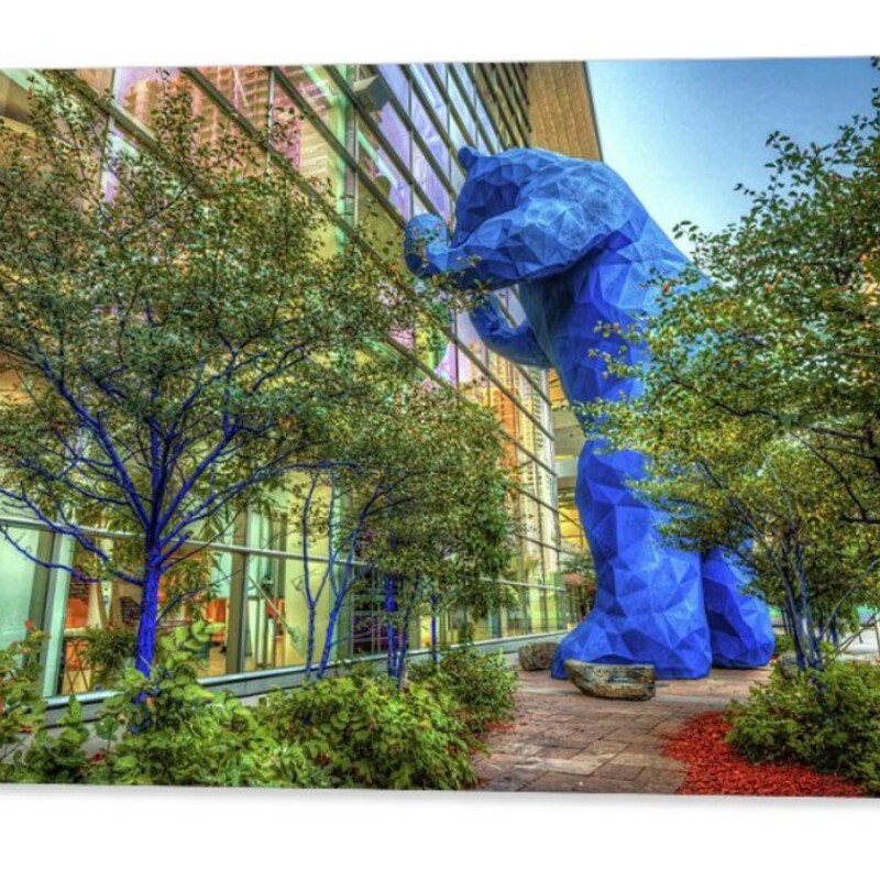 Denver Blue Bear Art - Etsy
