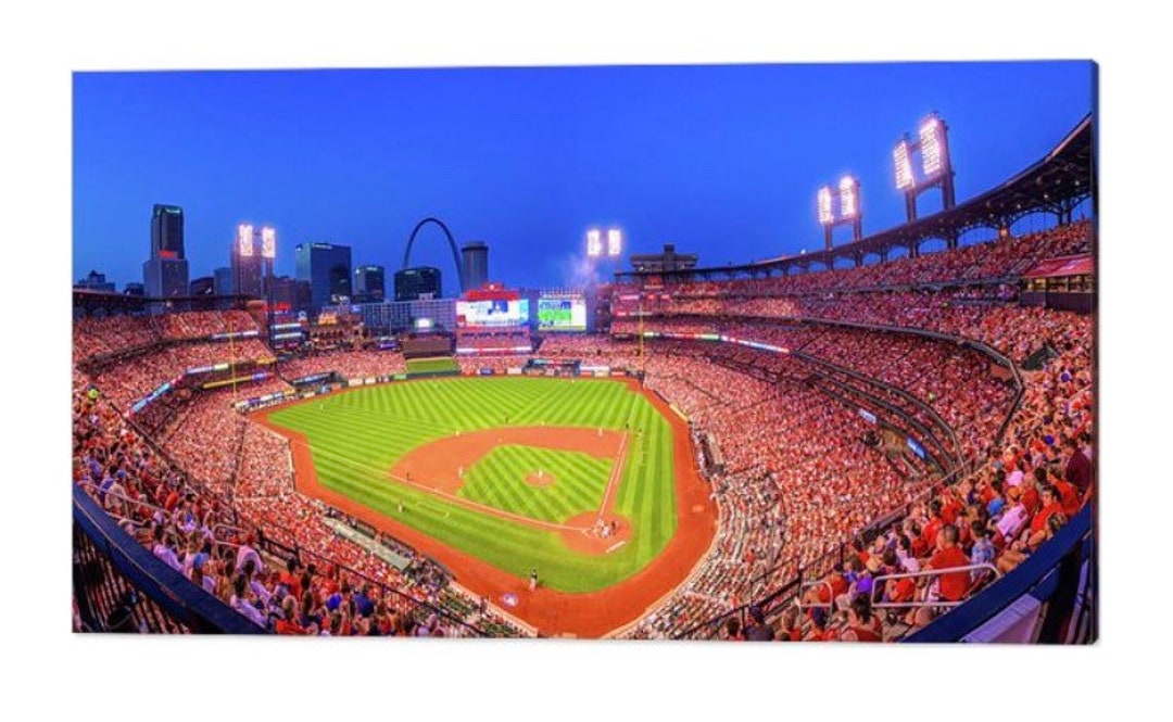 Busch Stadium Night Panoramic: St Louis Baseball Art Print - Etsy