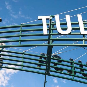 Tulsa Panorama, Route 66 Neon Sign, Tulsa Oklahoma Panoramic, Tulsa OK ...