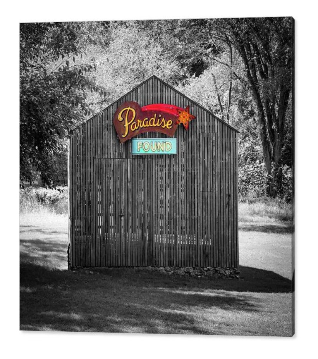 Coler Mountain Bike Preserve Print: Paradise Found Neon Sign, Arkansas ...