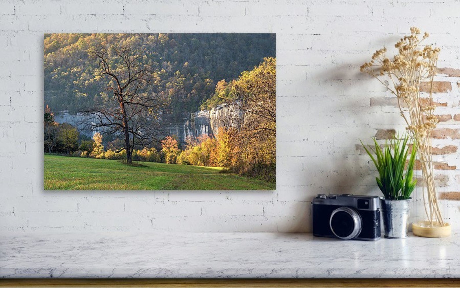 Roark Bluff Landscape Steel Creek Sunset Fall Foliage | Etsy