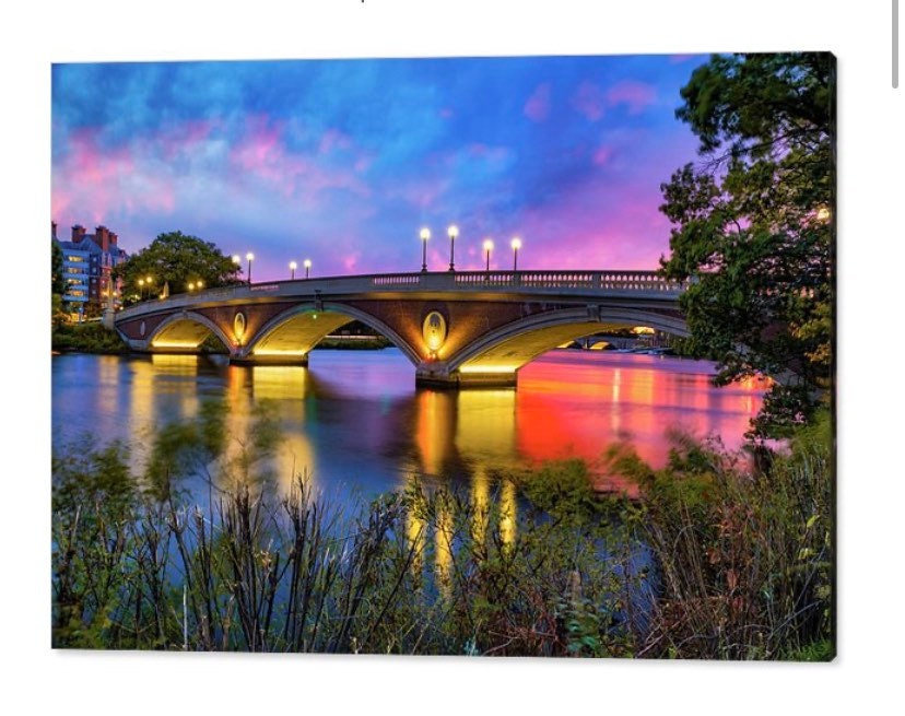 Weeks Footbridge Boston Cambridge Charles River New | Etsy