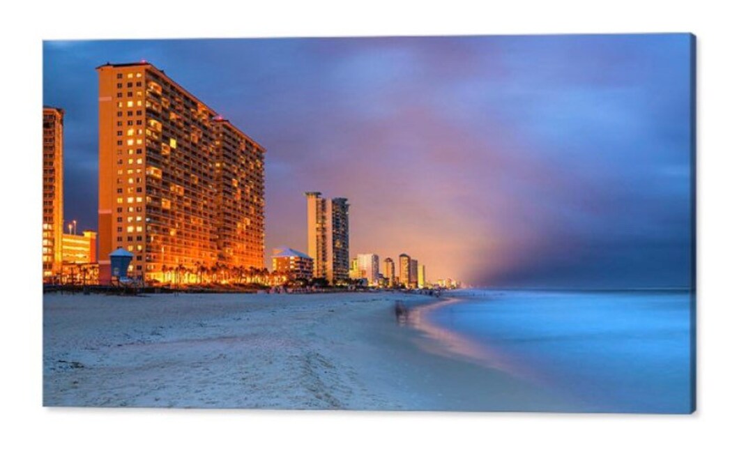 Panama City Beach Panorama, PCB Skyline Panoramic, Florida Wall Art ...