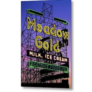 Tulsa Meadow Gold Neon, Route 66 Neon, Neon Sign Print, Tulsa Oklahoma ...