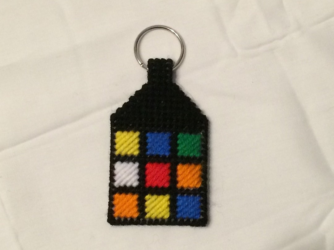 Rubik's Cube Keychain - Etsy