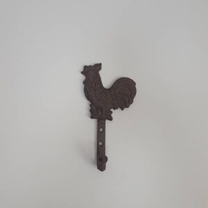 Rooster Hook Rustic Hook Chicken Hook Farmhouse Hook - Etsy