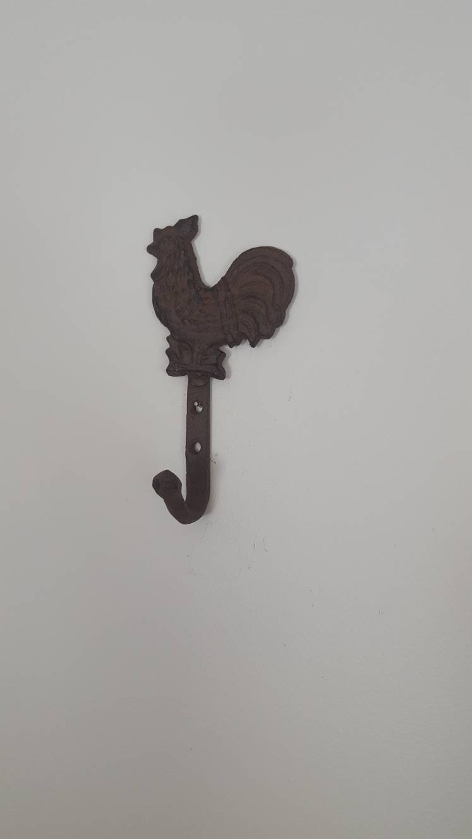 Rooster Hook Rustic Hook Chicken Hook Farmhouse Hook | Etsy